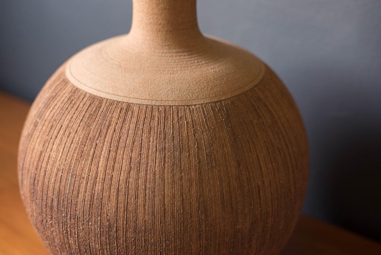 Vintage Stoneware Studio Pottery Table Lamp at 1stDibs