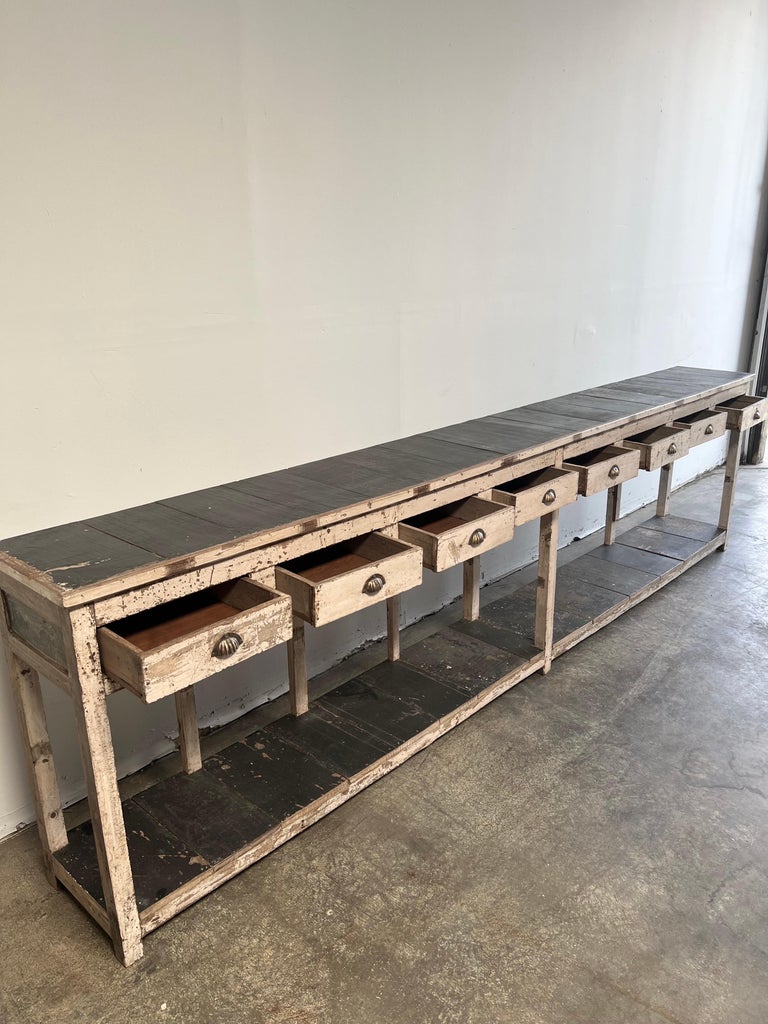 Vintage Store Counter with Drawers at 1stDibs