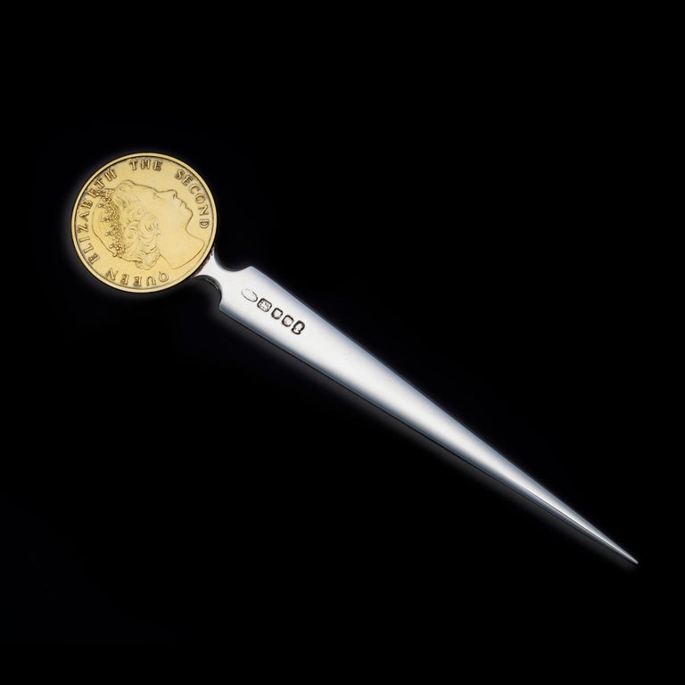 Vintage Stuart Devlin 925 Sterling Silver Commemorative Letter Opener ...