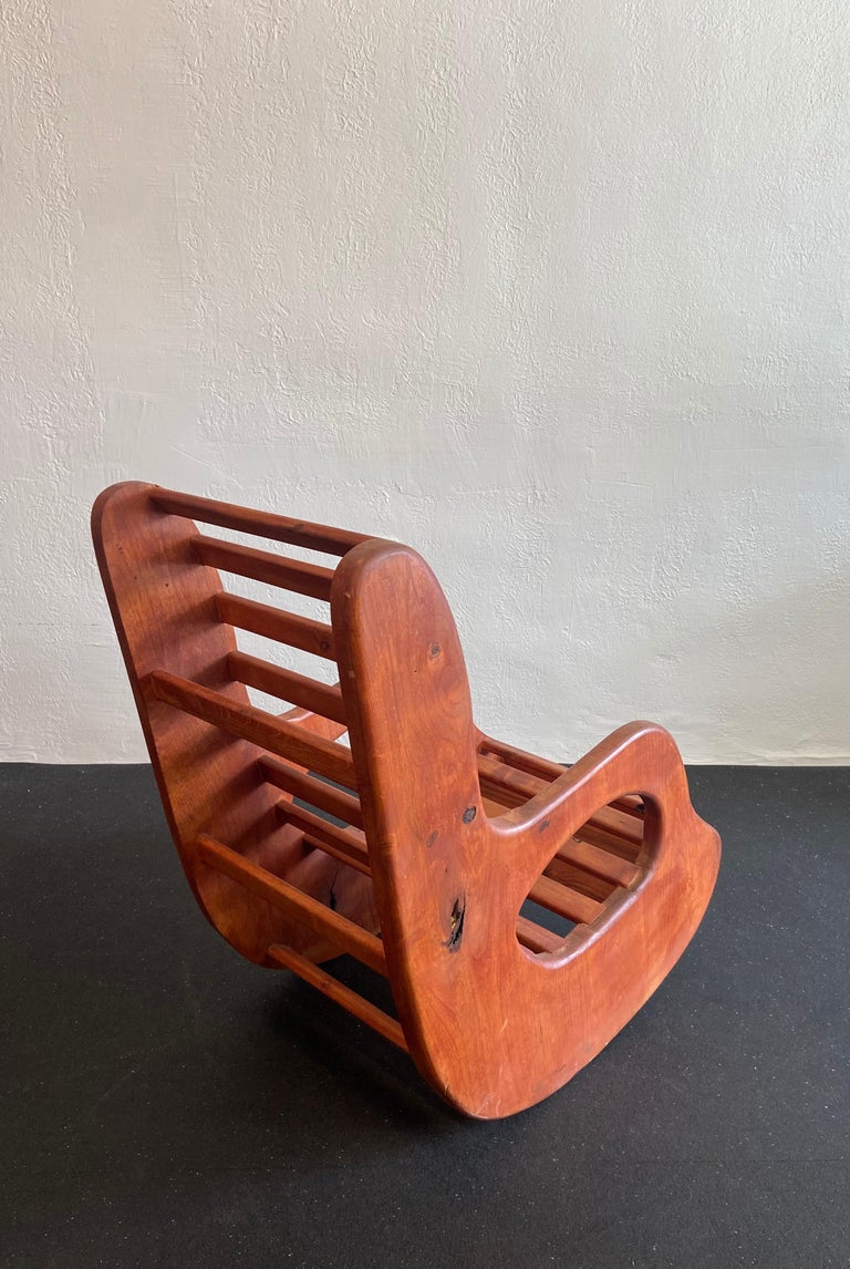 Studio Craft Organic-Form Rocking Chair For Sale at 1stDibs | organic ...