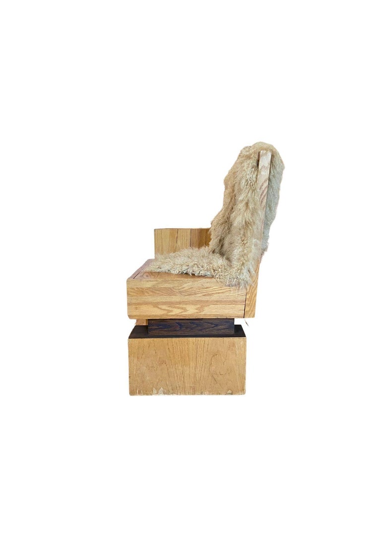 Vintage Studio Crafted Oak Side Chairs, Circa 1970 For Sale at 1stDibs