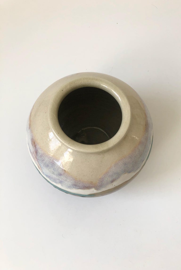 Vintage Studio Pottery Sphere Vase by Jill Becquet, 1997 For Sale at ...