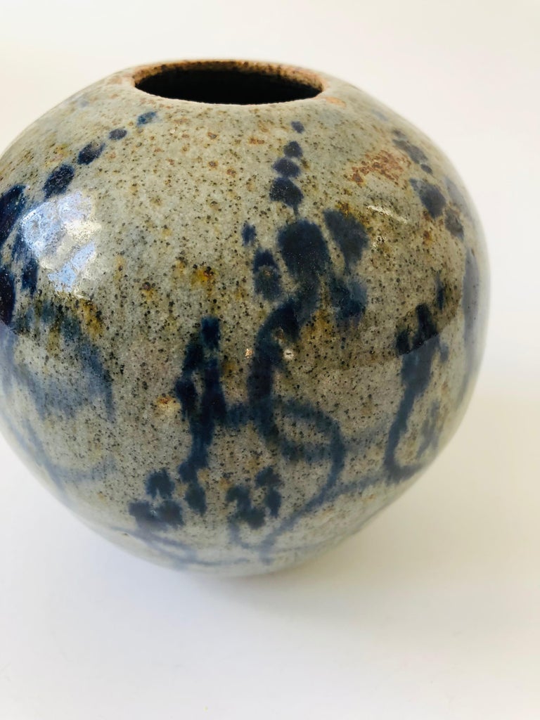 Vintage Studio Pottery Sphere Vase at 1stDibs
