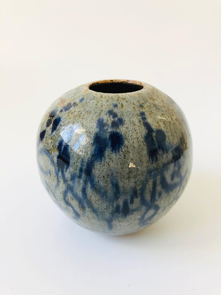 Vintage Studio Pottery Sphere Vase at 1stDibs