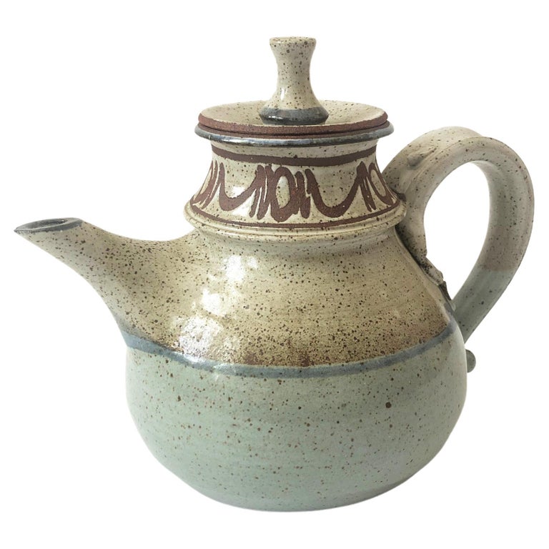 Vintage Studio Pottery Teapot by Frank Massarella For Sale at 1stDibs