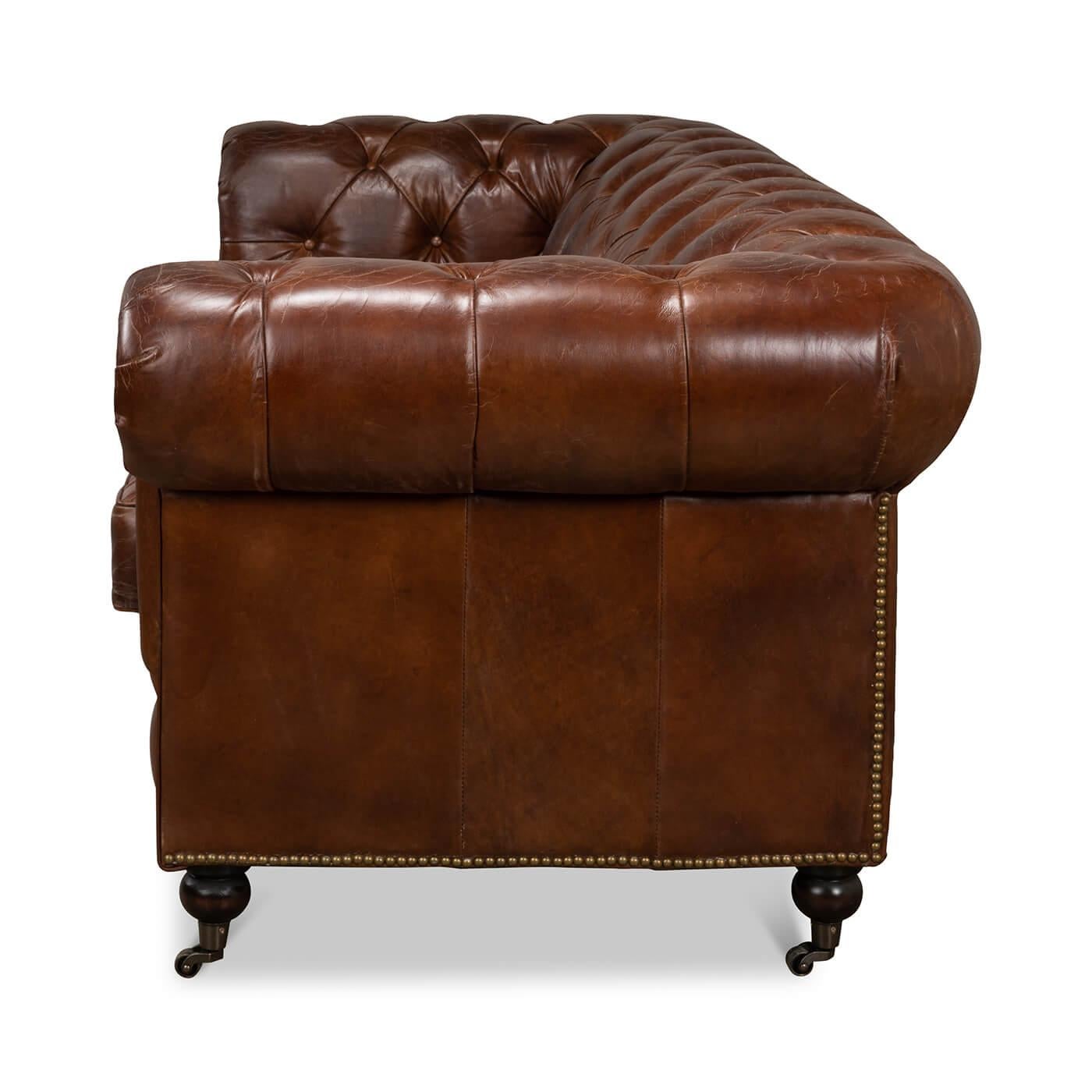Vintage Style Classic Chesterfield Sofa For Sale at 1stDibs