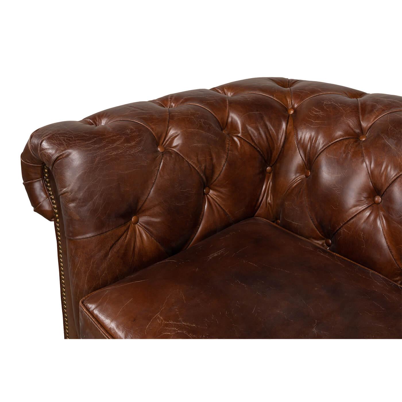 Vintage Style Classic Chesterfield Sofa For Sale at 1stDibs