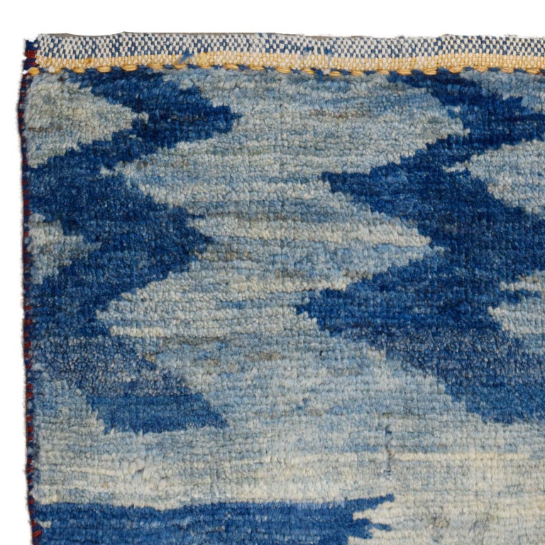 Vintage Indigo Luri Gabbeh Persian Tribal Rug, 2'x4' For Sale at 1stDibs