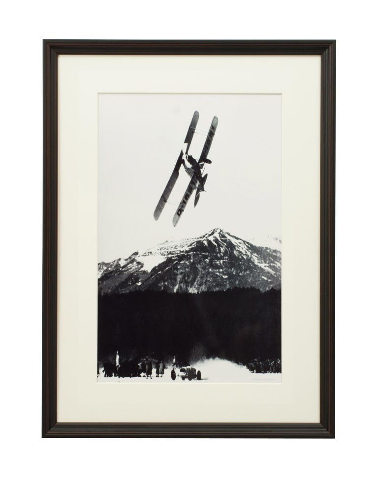Vintage Style Photography, Framed Alpine Ski Photograph, The Race For ...