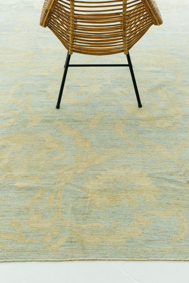 Vintage Style Safira Collection Transitional Design Rug.-Overhead Color ...