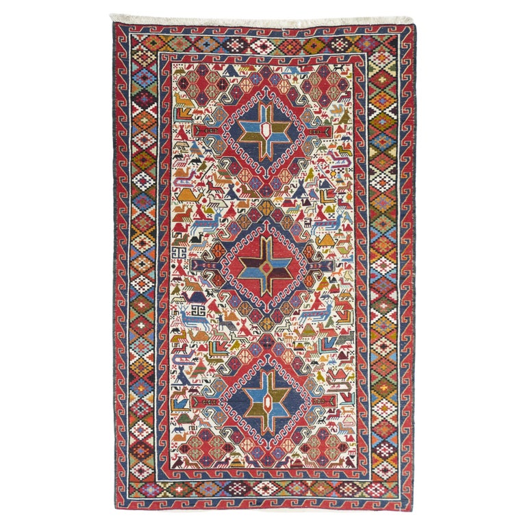 Vintage Sumak Rug For Sale at 1stDibs