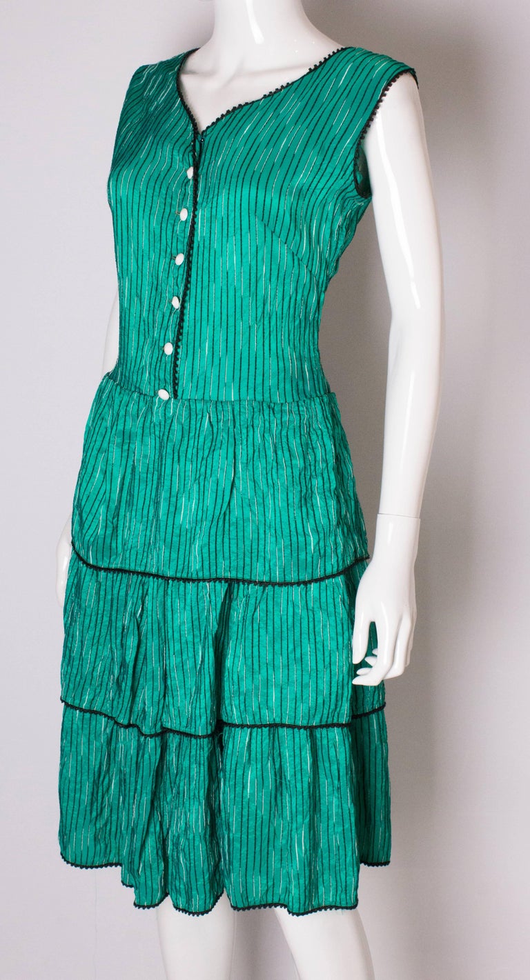 Ruffled Vintage Sundress For Sale at 1stDibs