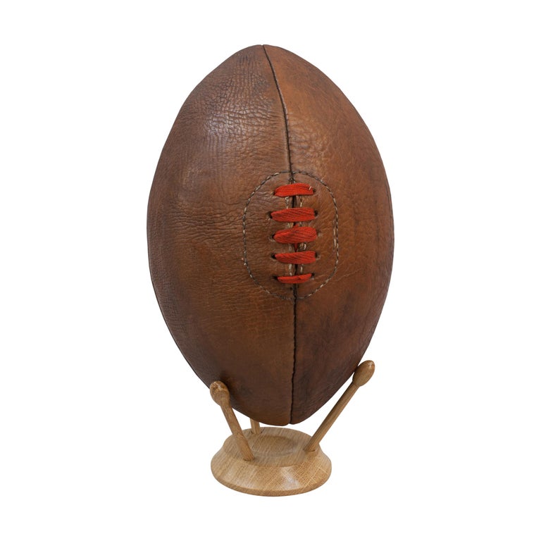 Vintage 'super Fine' Leather Rugby Ball For Sale at 1stDibs