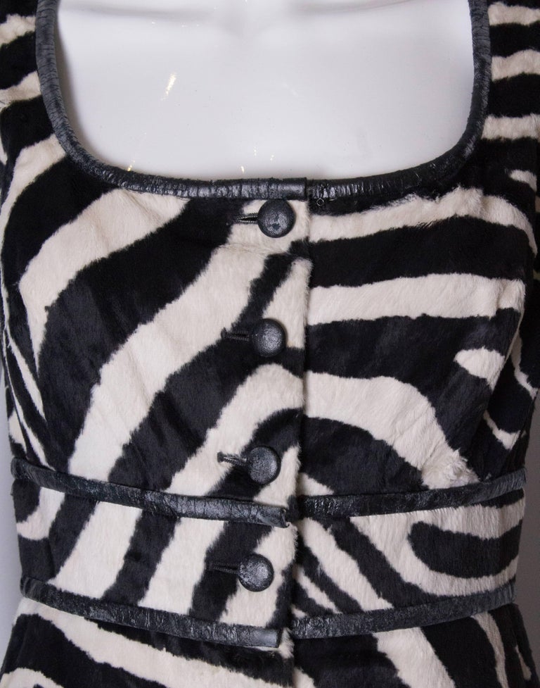 Vintage Susan Small Animal Print Dress For Sale at 1stDibs