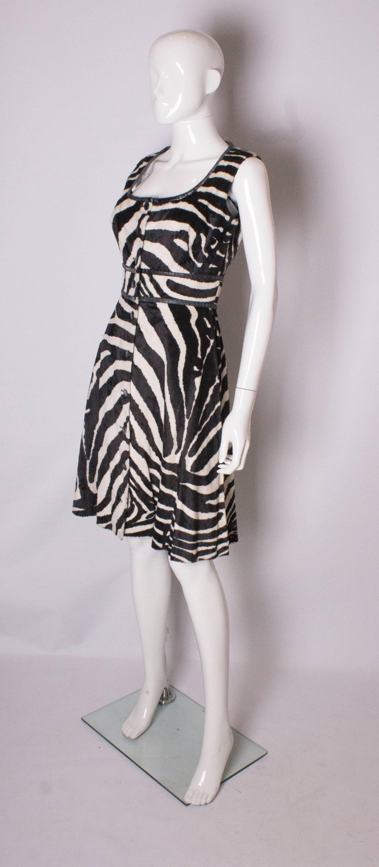 Vintage Susan Small Animal Print Dress For Sale at 1stDibs