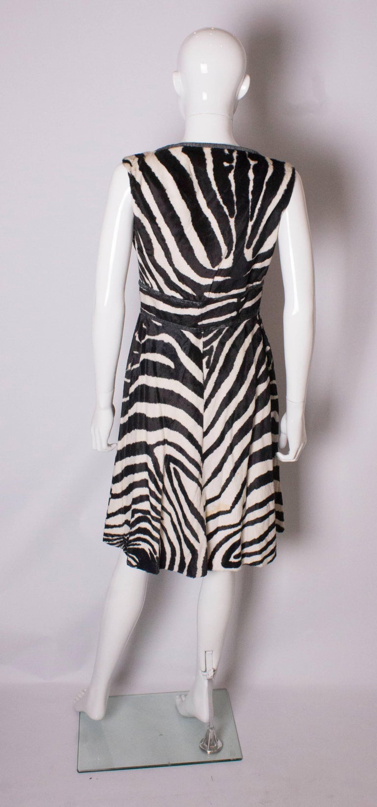Vintage Susan Small Animal Print Dress For Sale at 1stDibs