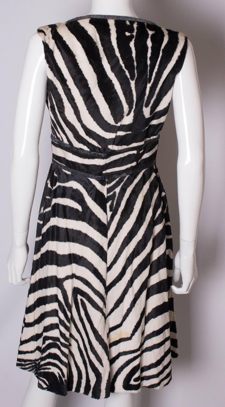 Vintage Susan Small Animal Print Dress For Sale at 1stDibs