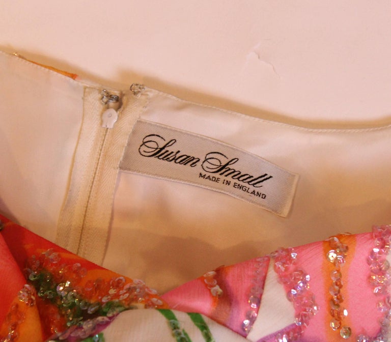 Vintage Susan Small Summer Evening Gown For Sale at 1stDibs