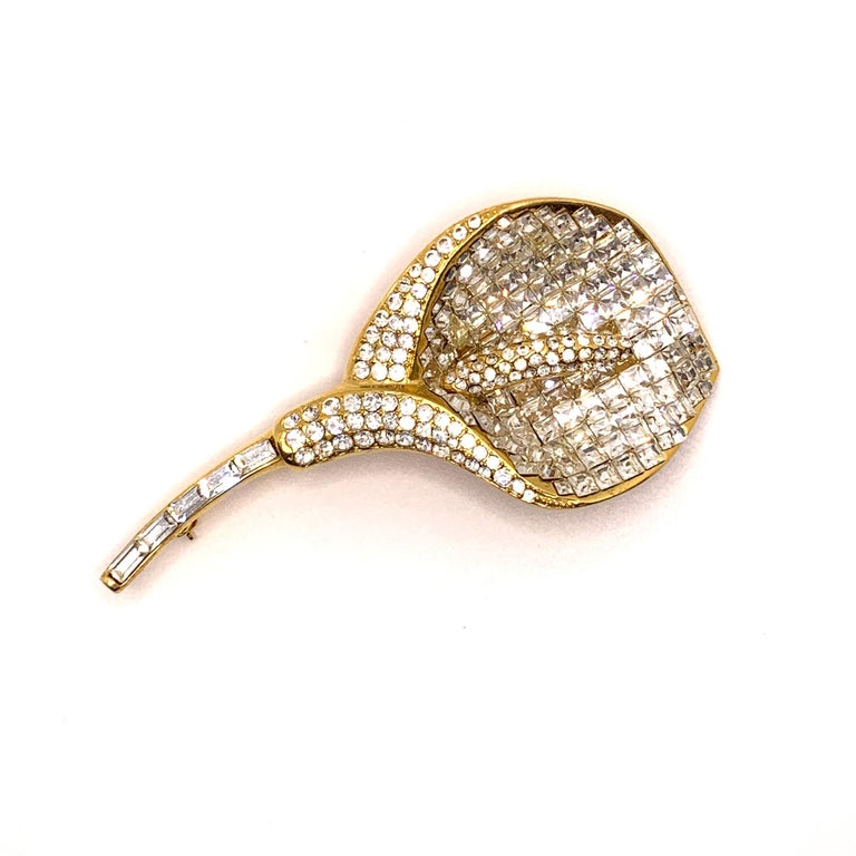Vintage Swarovski Crystal Calla Lily Brooch For Sale at 1stDibs ...