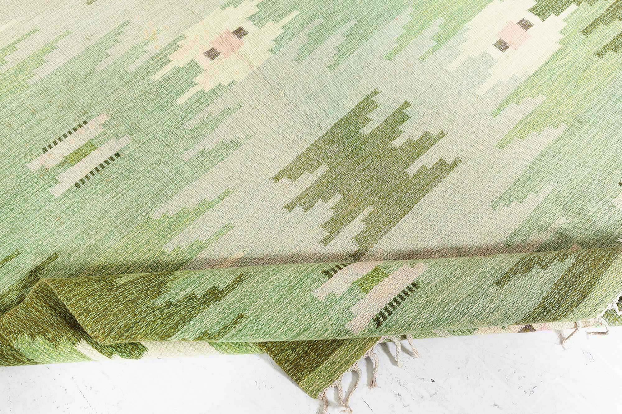 Doris Leslie Blau Vintage Swedish Flat Woven by Gitt Grannsjo Carlsson ...