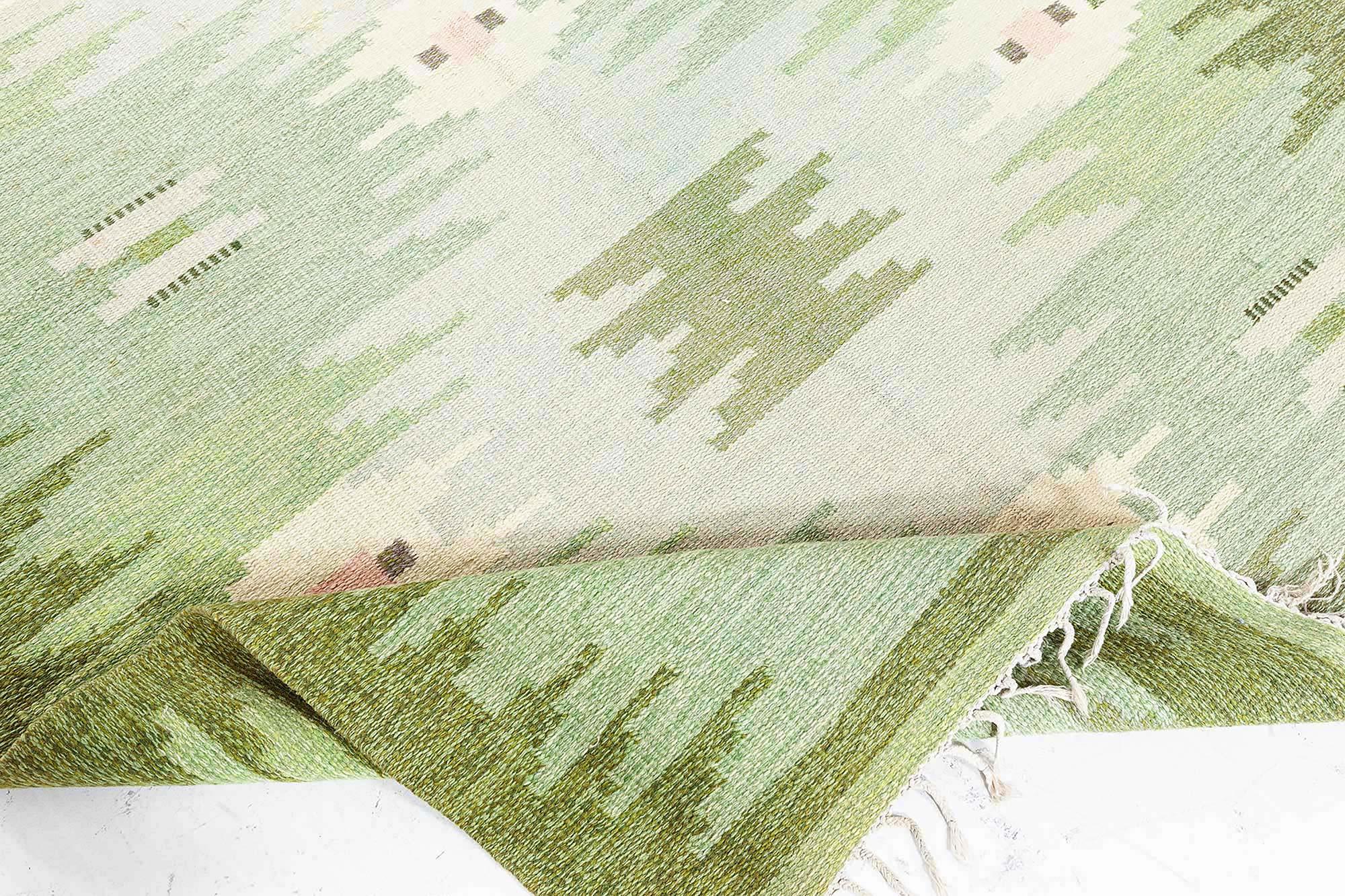 Doris Leslie Blau Vintage Swedish Flat Woven by Gitt Grannsjo Carlsson ...