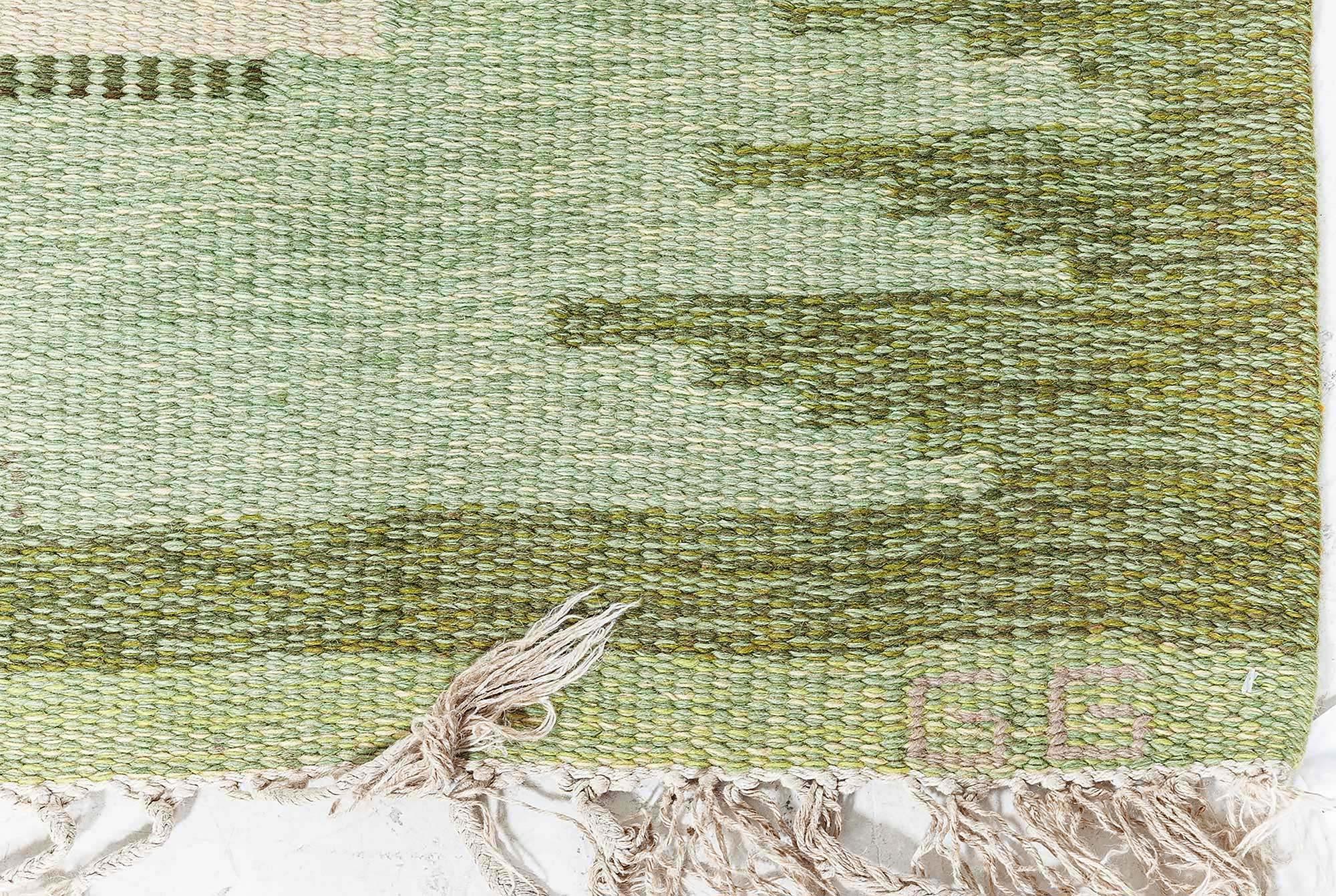 Doris Leslie Blau Vintage Swedish Flat Woven by Gitt Grannsjo Carlsson ...