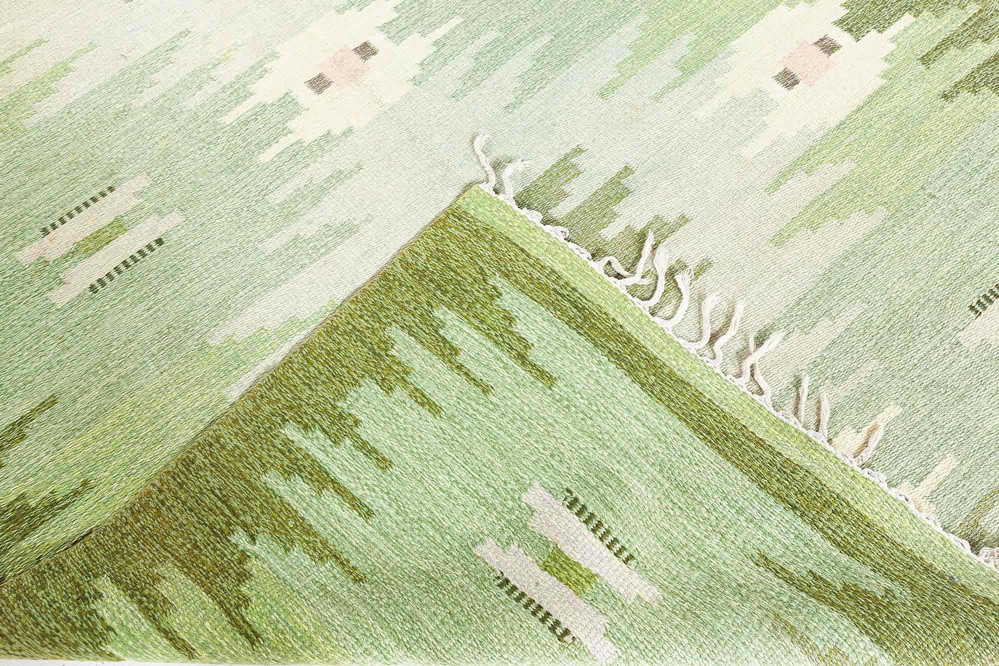 Doris Leslie Blau Vintage Swedish Flat Woven by Gitt Grannsjo Carlsson ...