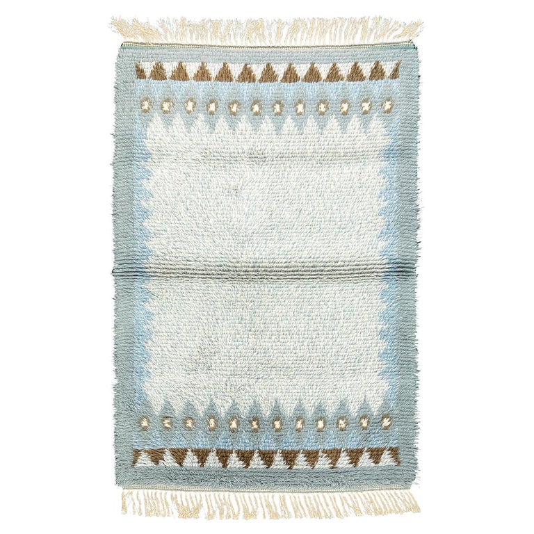 Vintage Swedish Rya Rug For Sale at 1stDibs