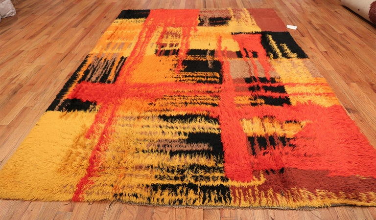 Vintage Swedish Rya Rug at 1stDibs