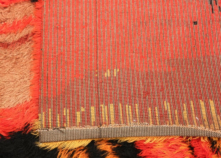 Vintage Swedish Rya Rug at 1stDibs