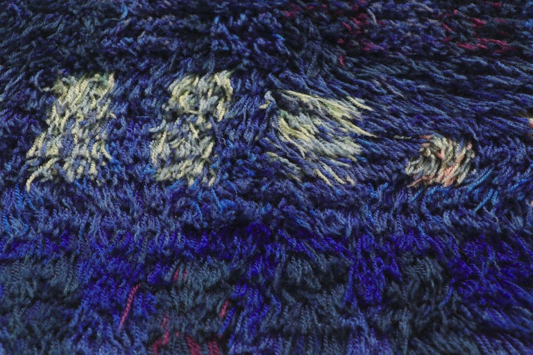 Vintage Swedish Rya Rug, Midsommar by Viola Gråsten For Sale at 1stDibs