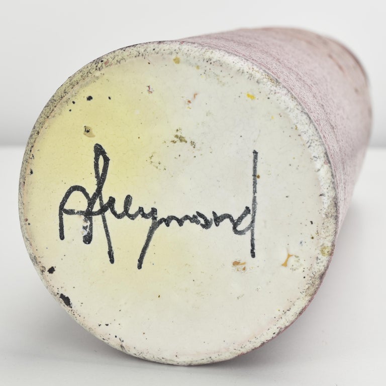 Vintage Swiss Andre Freymond Studio Art Pottery Vase For Sale at 1stDibs