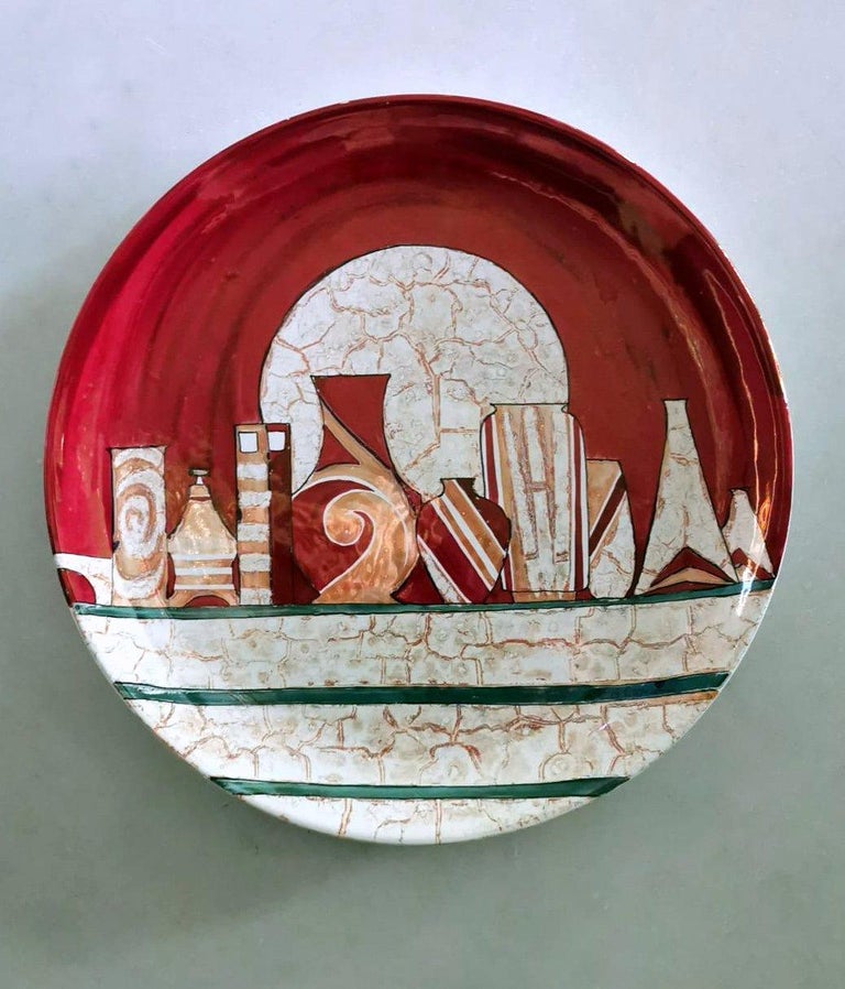 Vintage Swiss Plate Unique Piece by "Costa Ceramiche d'Arte" For Sale ...