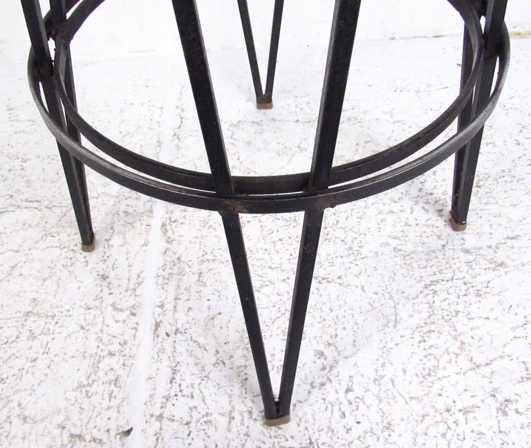 Vintage Swivel Bar Stools with Hairpin Legs after Frederick Weinberg at ...
