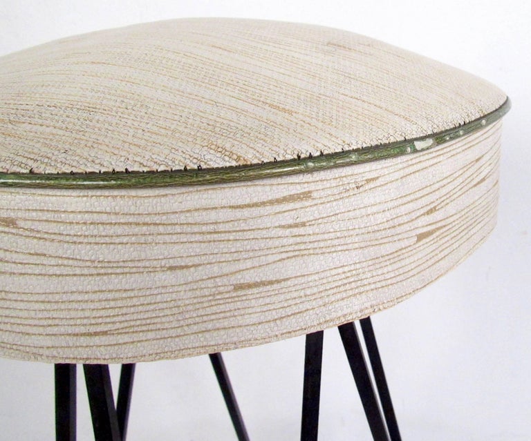 Vintage Swivel Bar Stools with Hairpin Legs after Frederick Weinberg at ...