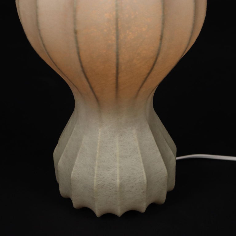 Vintage Table Lamp Cocoon Metal Italy 1970s For Sale at 1stDibs