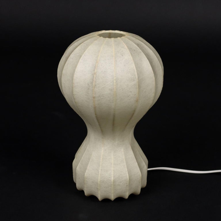 Vintage Table Lamp Cocoon Metal Italy 1970s For Sale at 1stDibs