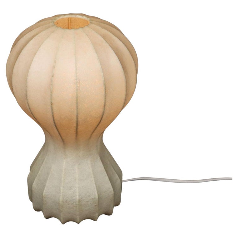 Vintage Table Lamp Cocoon Metal Italy 1970s For Sale at 1stDibs