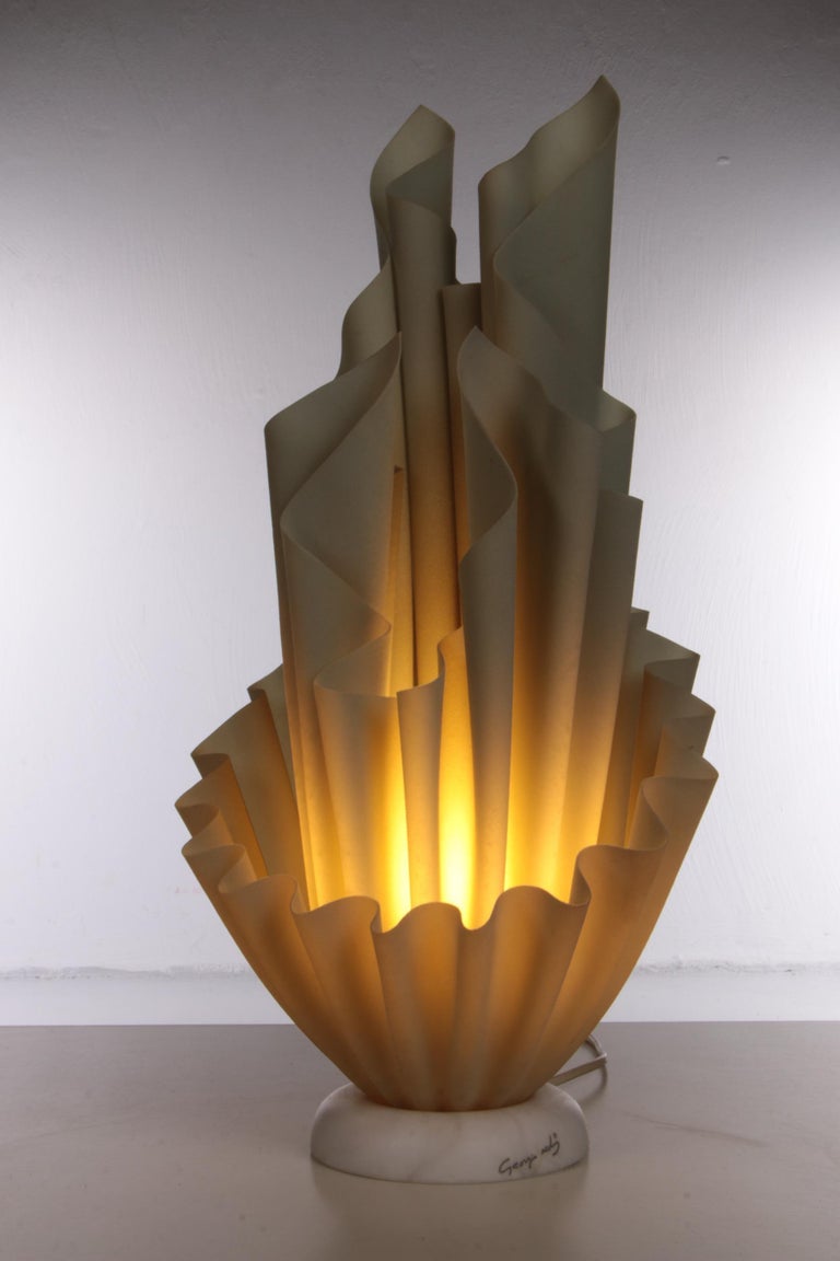 Vintage Table Lamp Design by Georgia Jacob Model Corolle, 1970 France ...