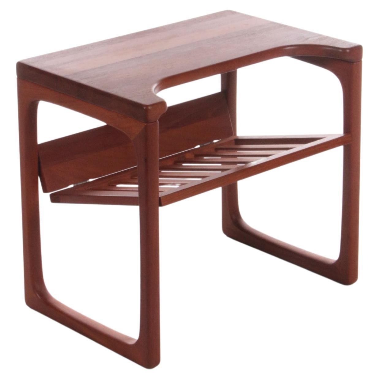 Vintage Table with Magazine Rack Teak Made by Br Gelsted, 1970 at ...