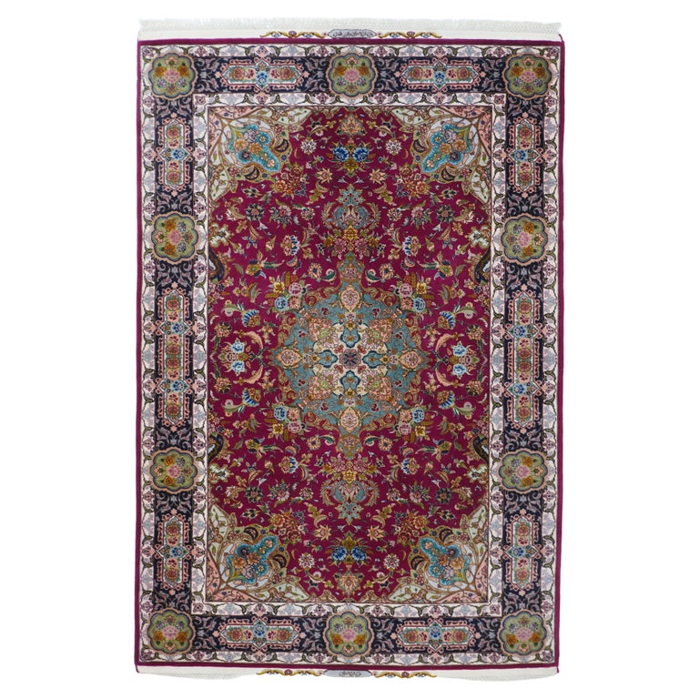 Vintage Tabriz Rug For Sale at 1stDibs