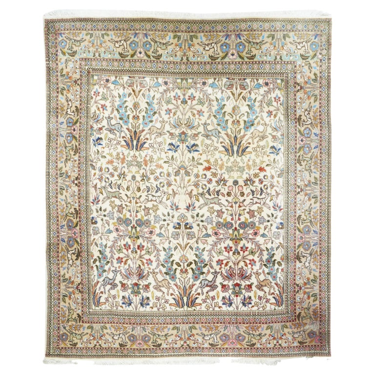 Vintage Tabriz Rug For Sale at 1stDibs