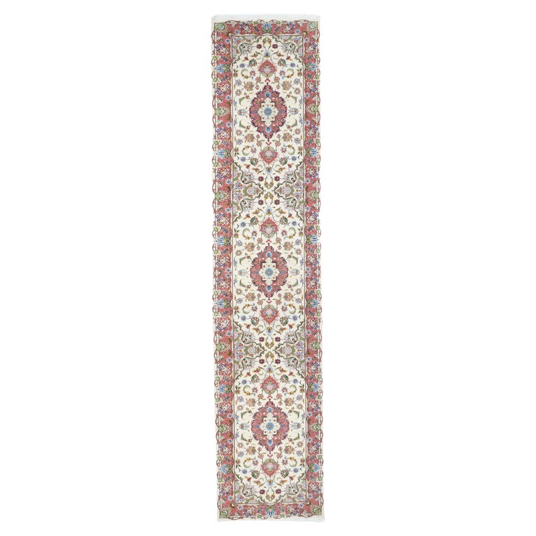 Vintage Tabriz Runner For Sale at 1stDibs