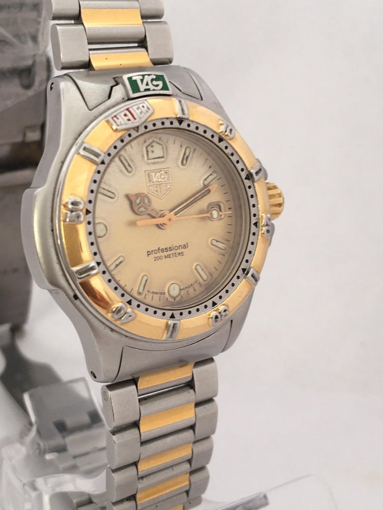 Vintage TAG Heuer Professional 200 Meters Ladies Watch For Sale at 1stdibs