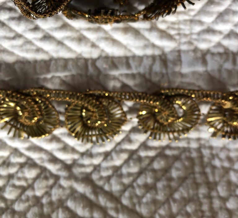 Vintage Talisman Gold Metallic Threads Decorative Trim For Sale at 1stDibs