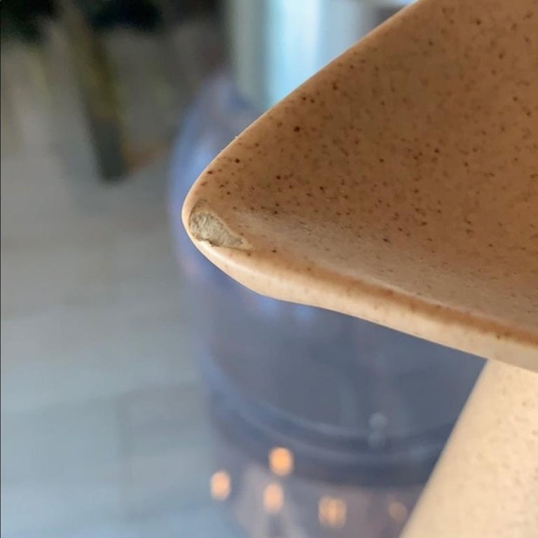 Vintage Tall Ceramic Pitcher with Teardrop Spout For Sale at 1stDibs