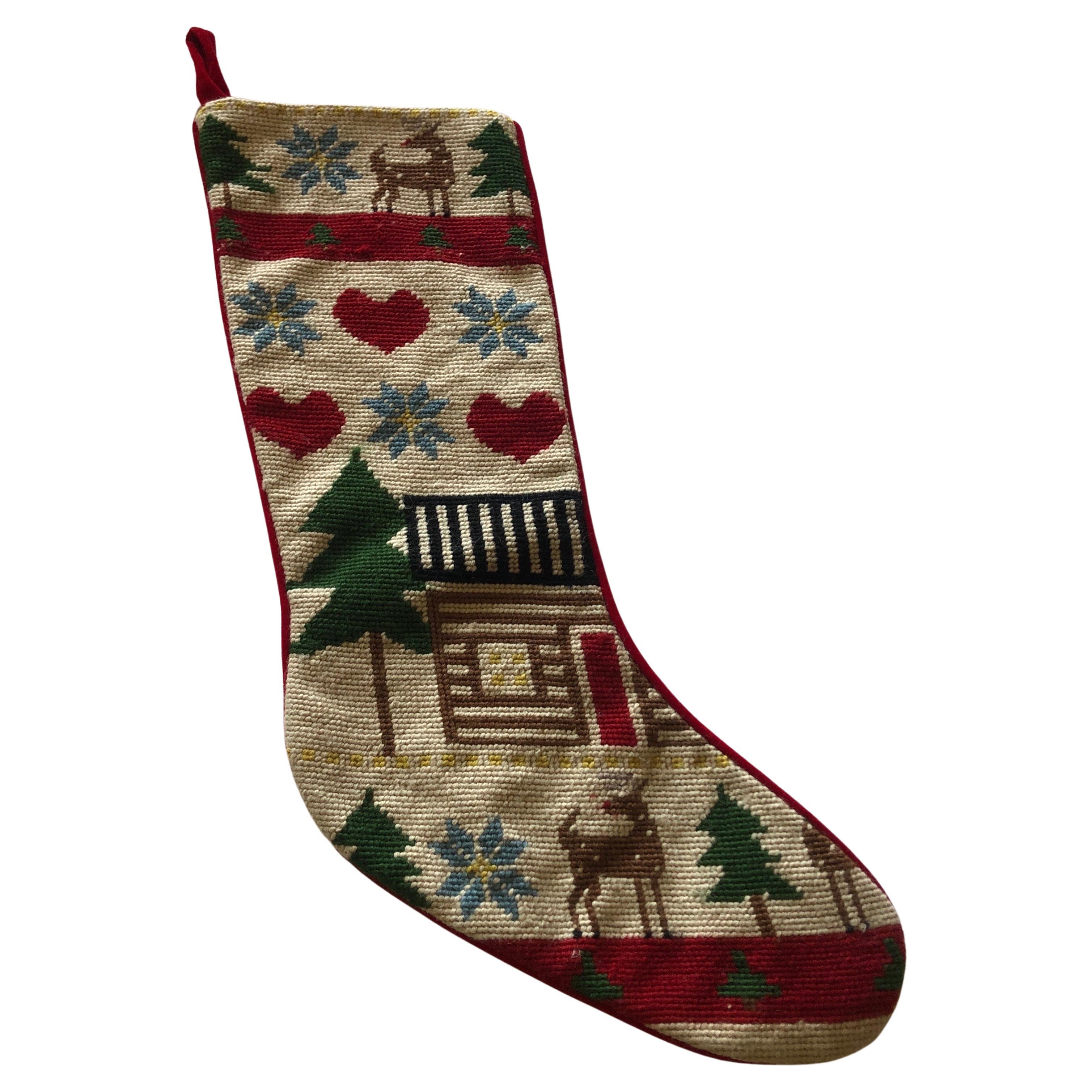 Vintage Victorian Style Tapestry Bell Pull with Brass Fitting at ...