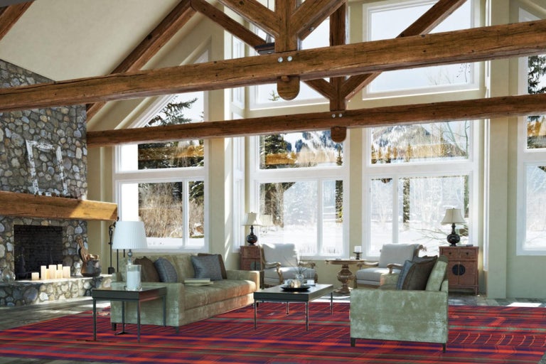 Vintage Tartan Plaid Area Rug with Luxury Lodge Style and Modern Rustic ...