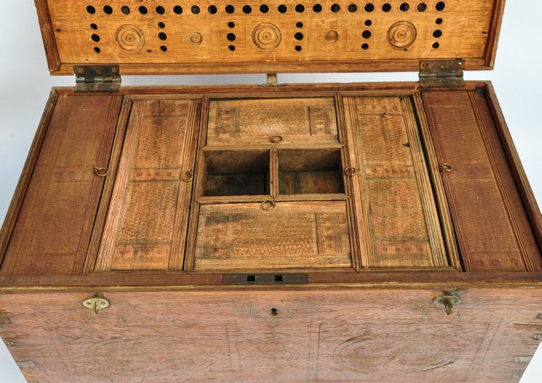 Vintage Teak Actors Chest from Burma, Early to Mid-20th Century at 1stDibs