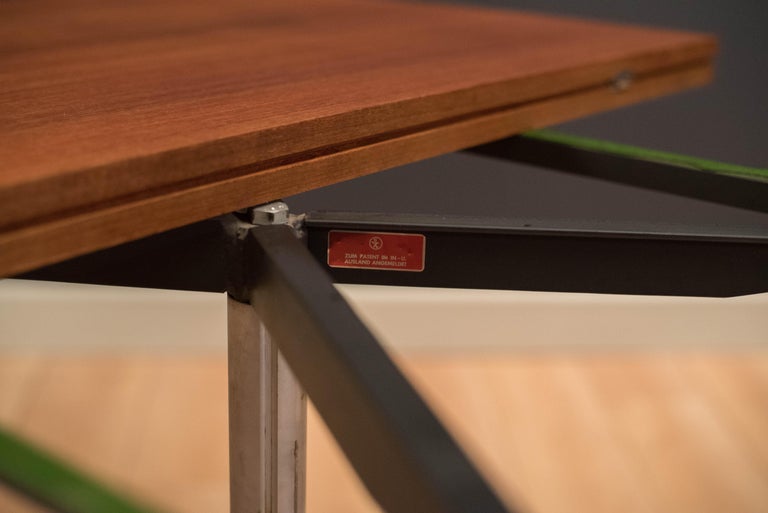 Vintage Teak Adjustable Elevator Dining Table by J.M. Thomas at 1stDibs